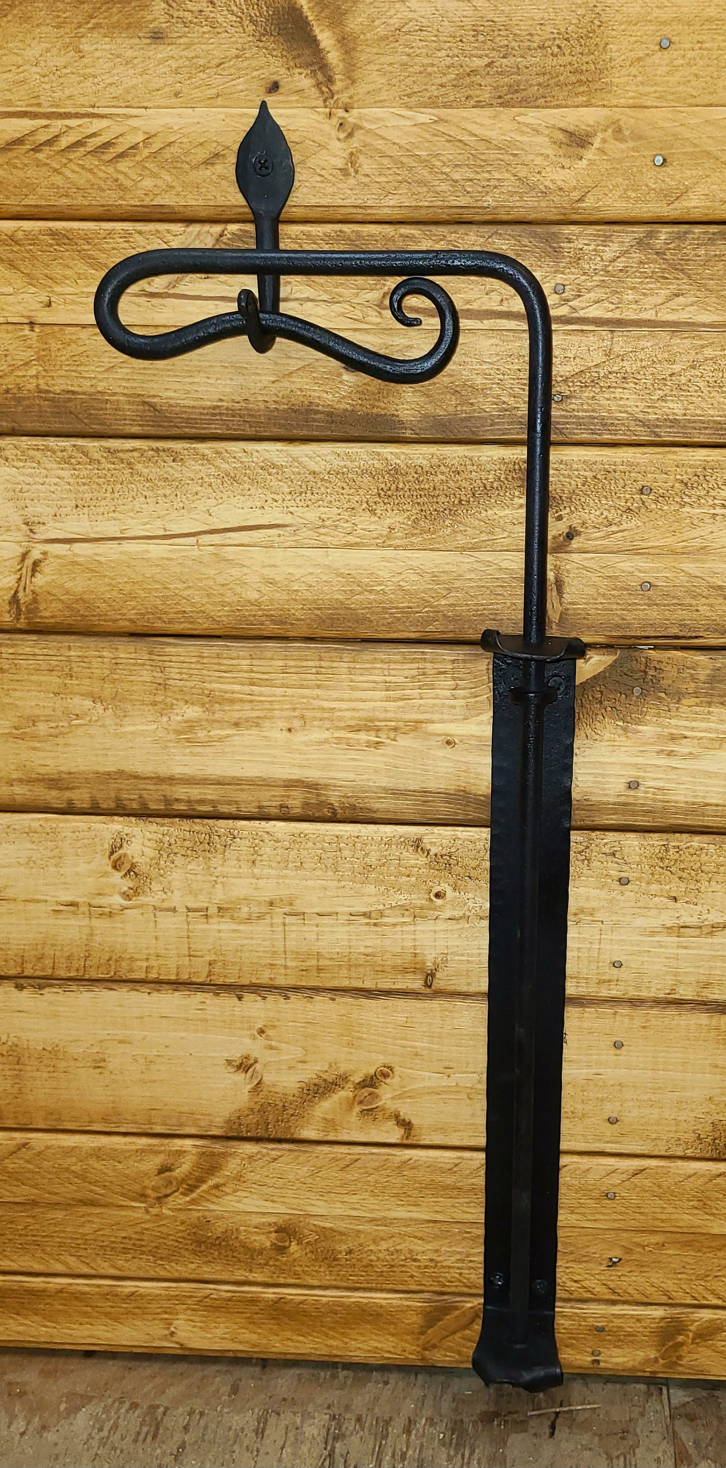 Cane Bolt Wrought-iron Hand Forged Decorative Gate Hardware - Etsy