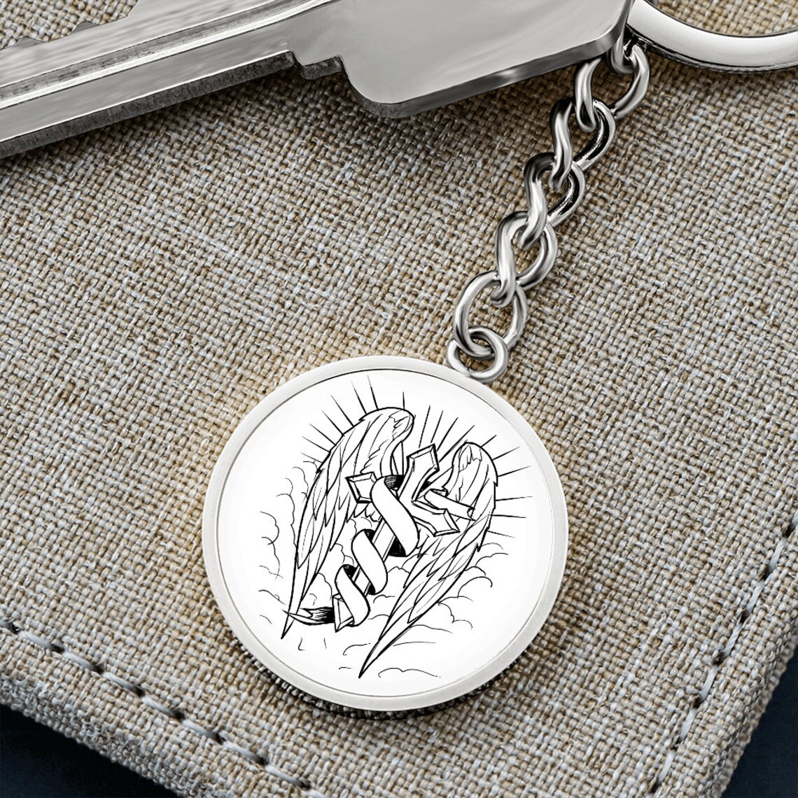 Prayer Keepers Guardian Angel Keepsake Keychain Guardian - Etsy