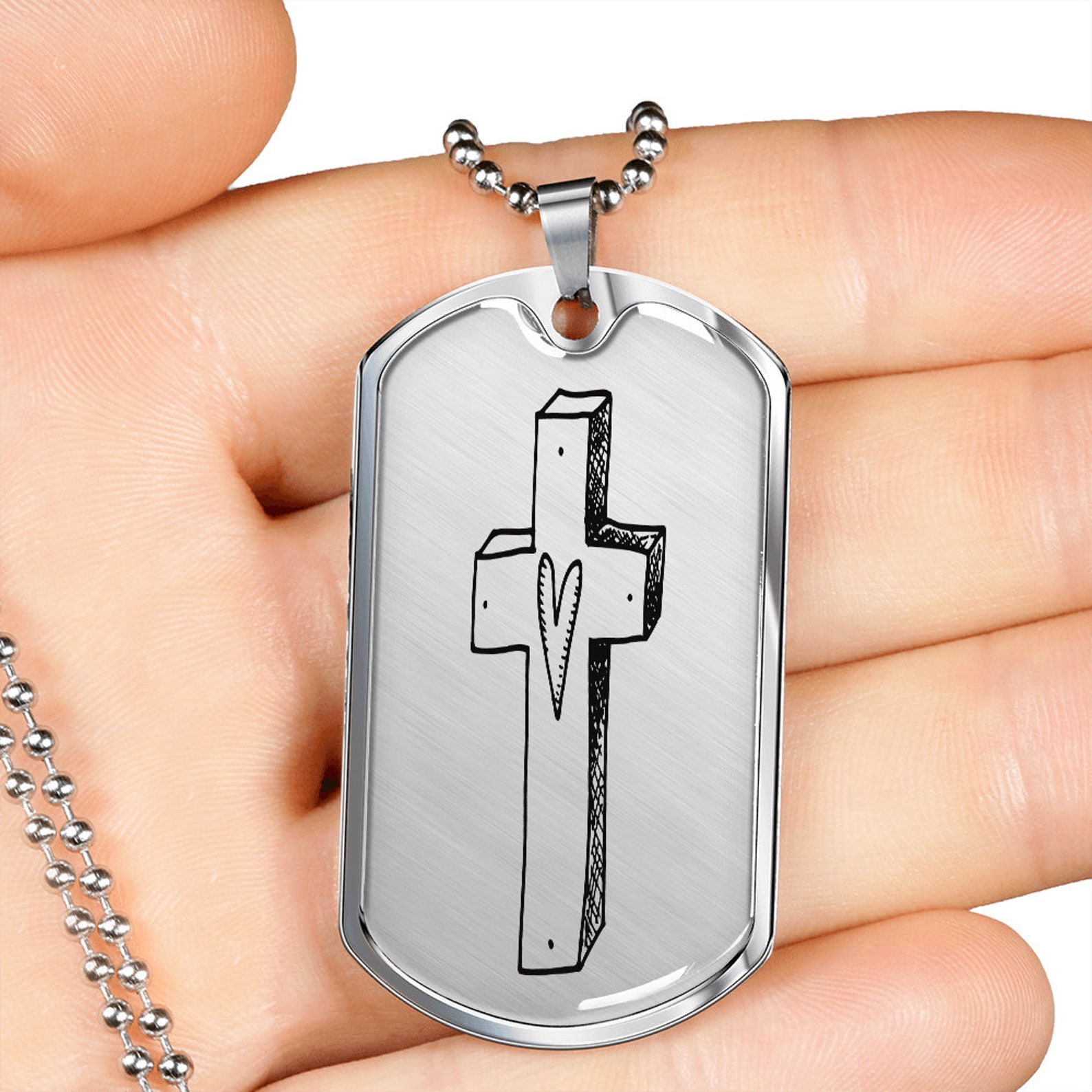 Trust in the Lord Christian Dog Tag Necklace | Christian Necklace ...