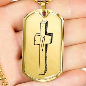 Trust in the Lord Christian Dog Tag Necklace | Christian Necklace ...
