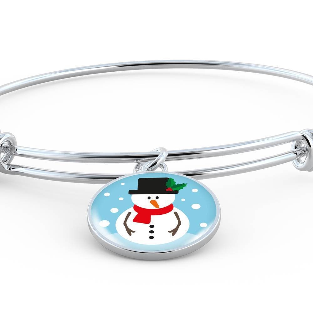 Snowman Charm Bracelet Snowman Bracelet Christmas Snowman - Etsy