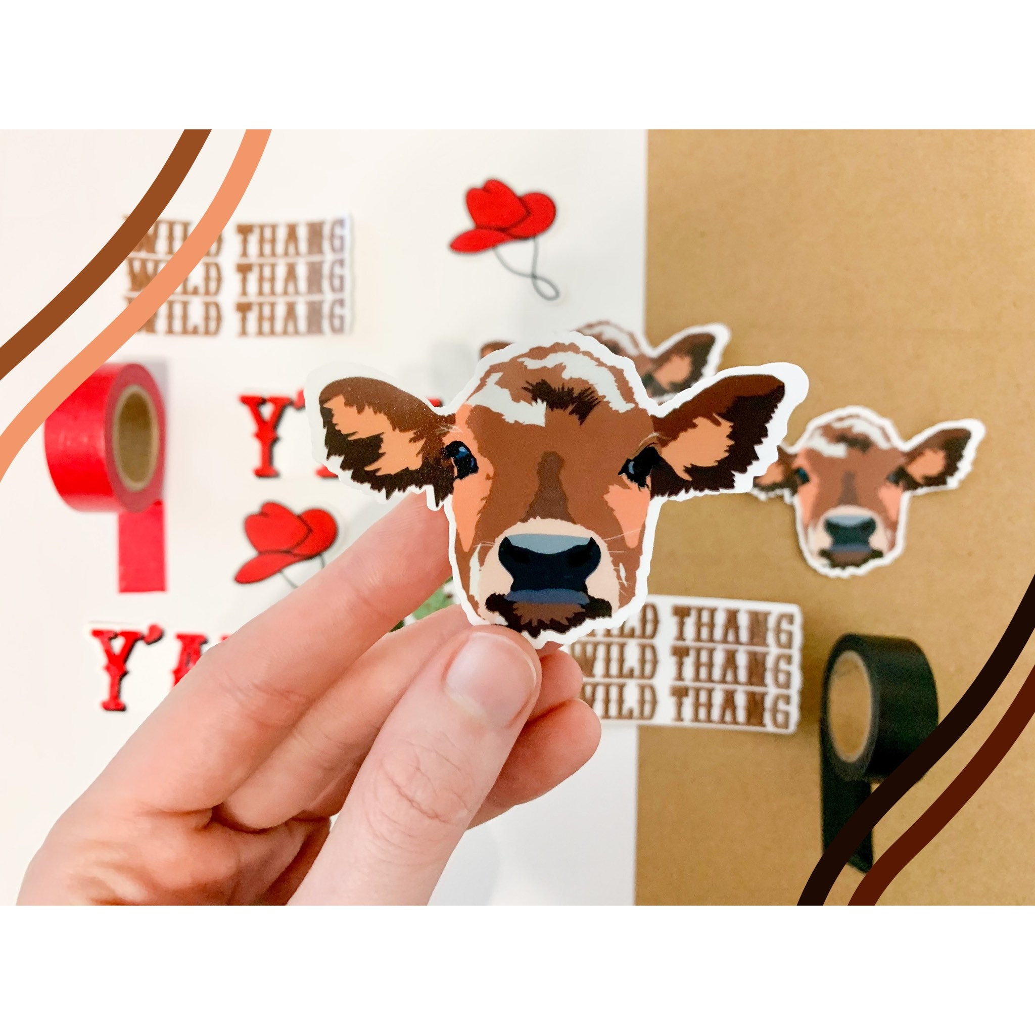 Western Stickers | Etsy