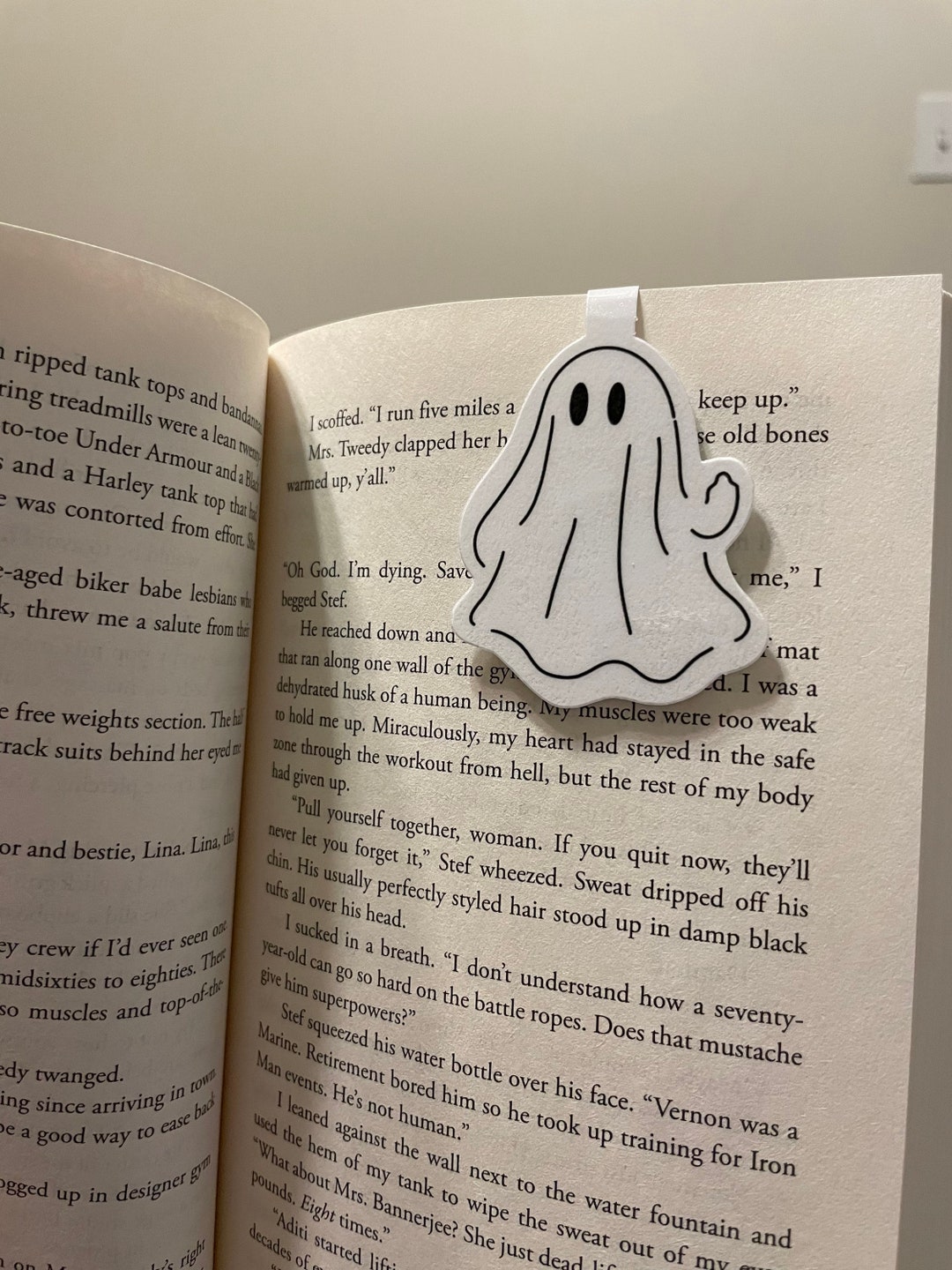 Spooky Ghost Magnetic Bookmark - Etsy