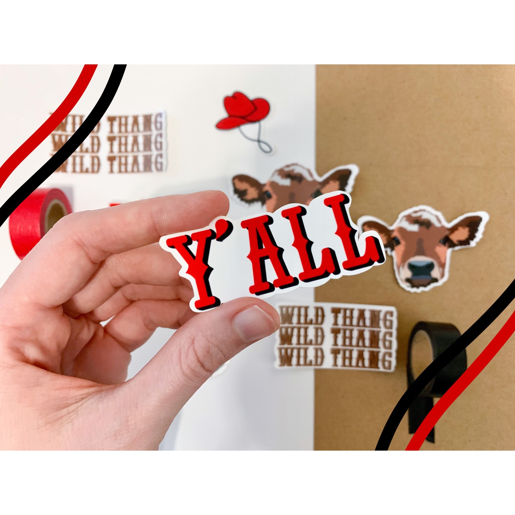 Western Stickers - Etsy