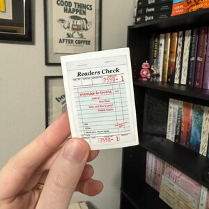 Readers Check Sticker - Etsy