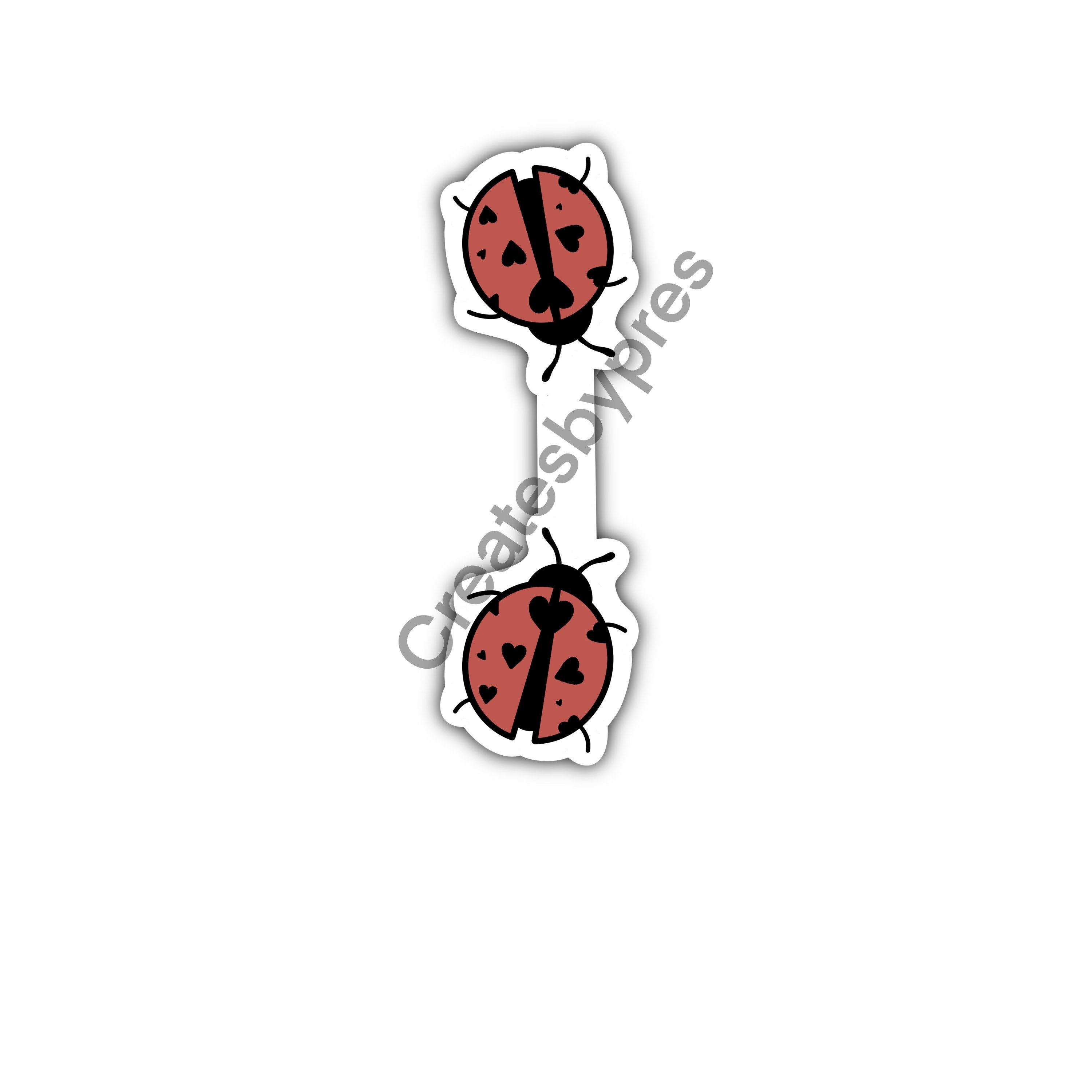 Ladybug Hearts Magnetic Bookmark - Etsy