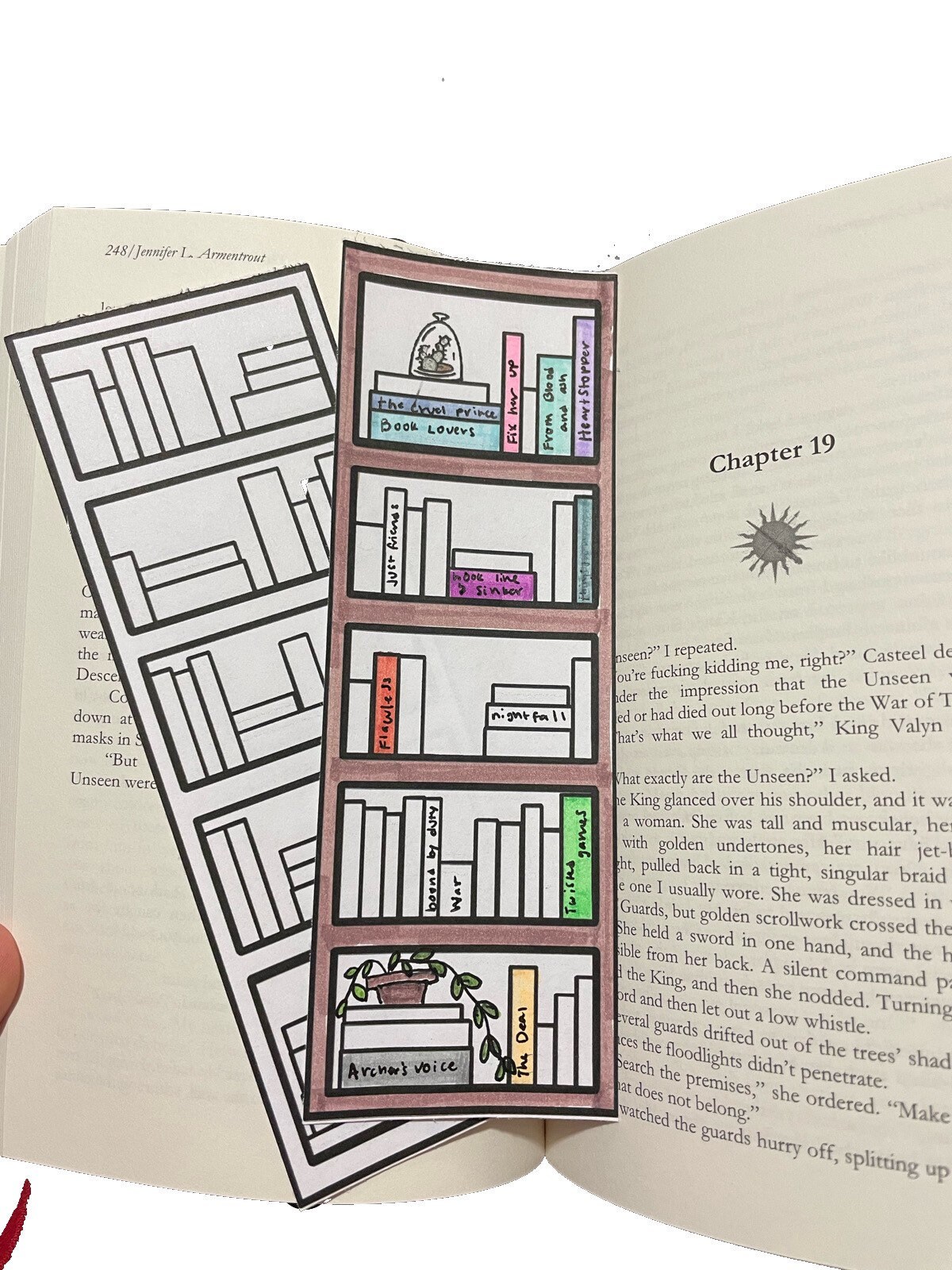 Set of Two Printable Bookmark and Book Tracker / Bookshelf Bookmark - Etsy