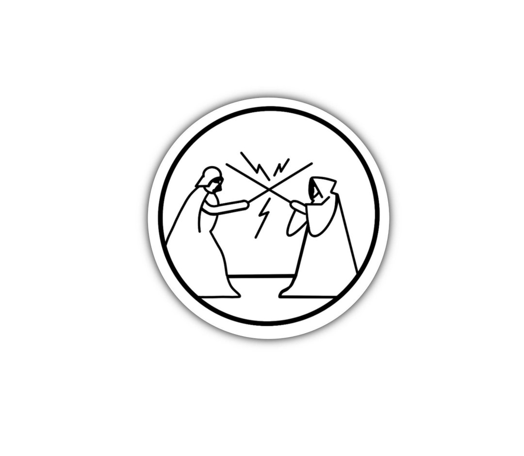 Minimal Master Vs. Apprentice Sticker - Etsy