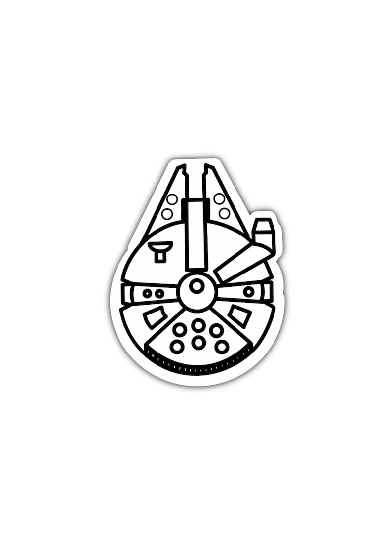 Minimal Falcon Sticker - Etsy