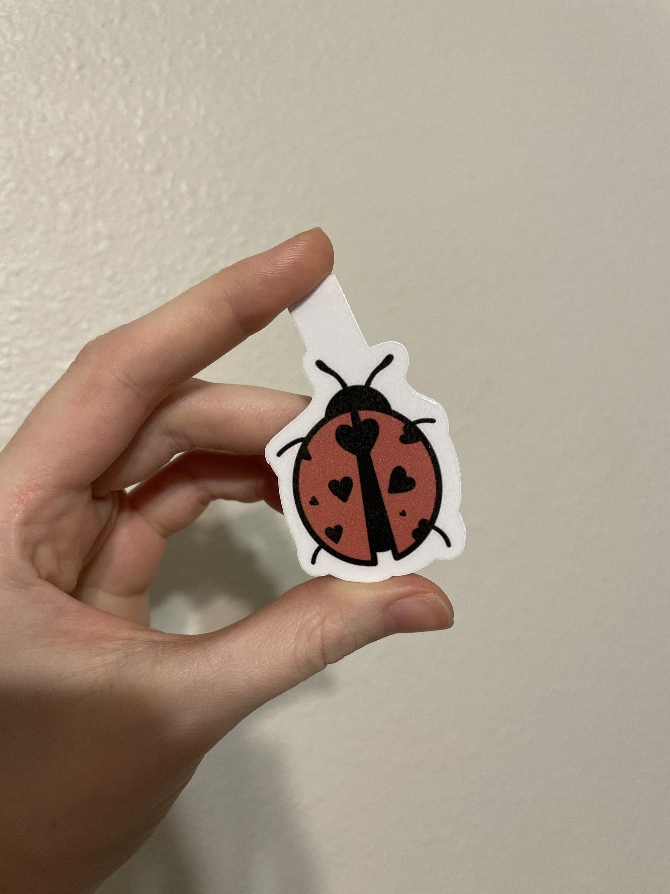 Ladybug Hearts Magnetic Bookmark - Etsy