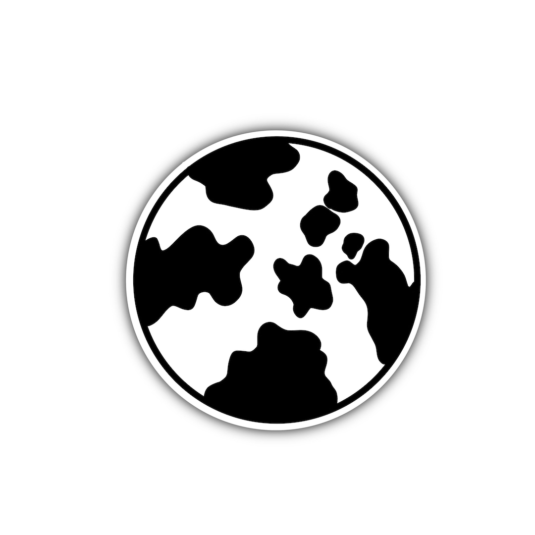 Cow Print Circle Sticker - Etsy