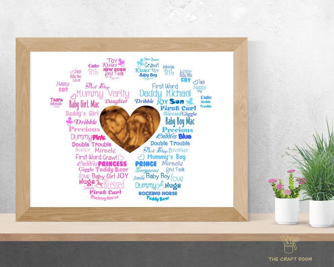 Personalised Baby Word Art, A4 Printable File ONLY - Etsy