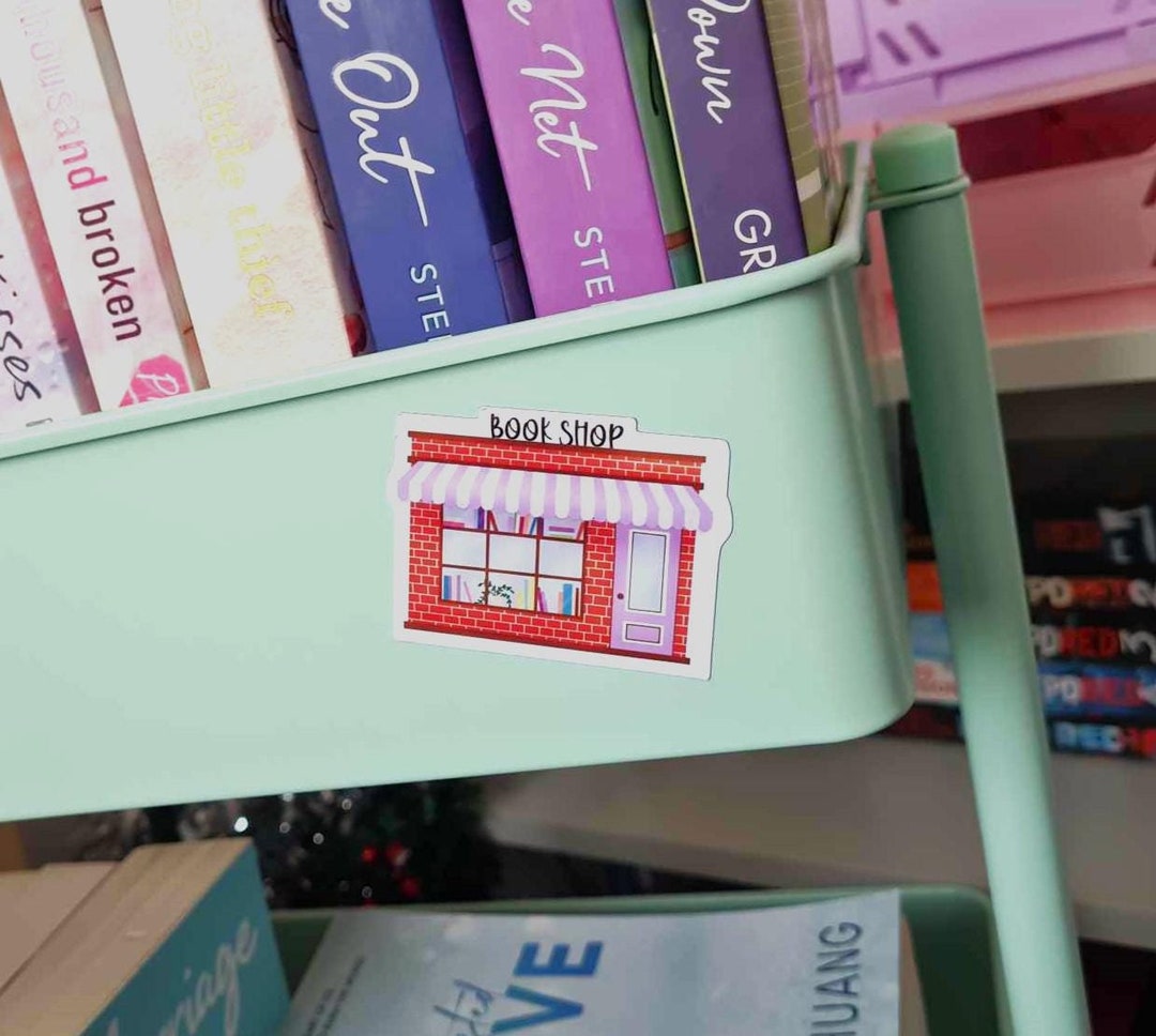 Bookshop Book Cart Magnet - Bookish, Quote, Reader, Book Lover ...