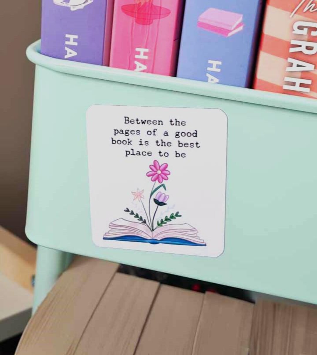 Between the Pages Book Cart Magnet - Bookish, Quote, Reader, Book Lover ...