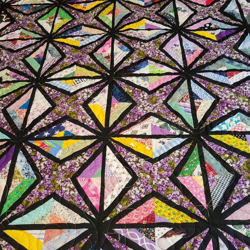 Stained Glass Quilt - Etsy