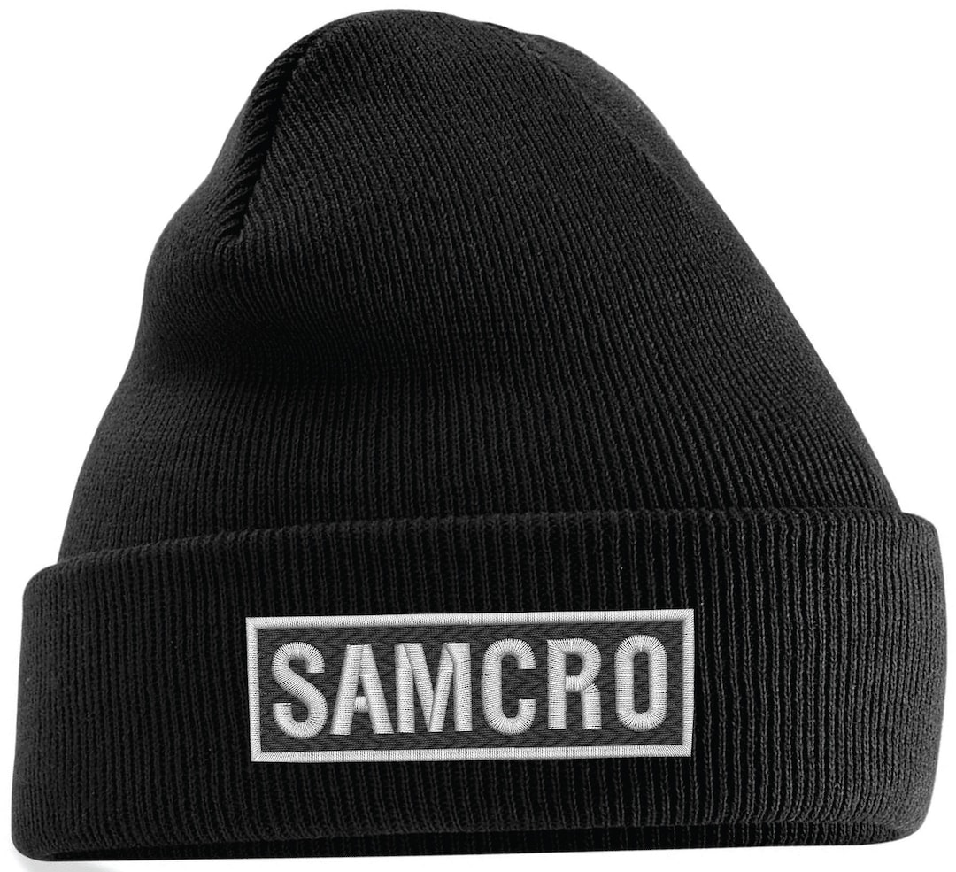 SAMCRO Inspired Embroidered Beanie Hat - Etsy UK