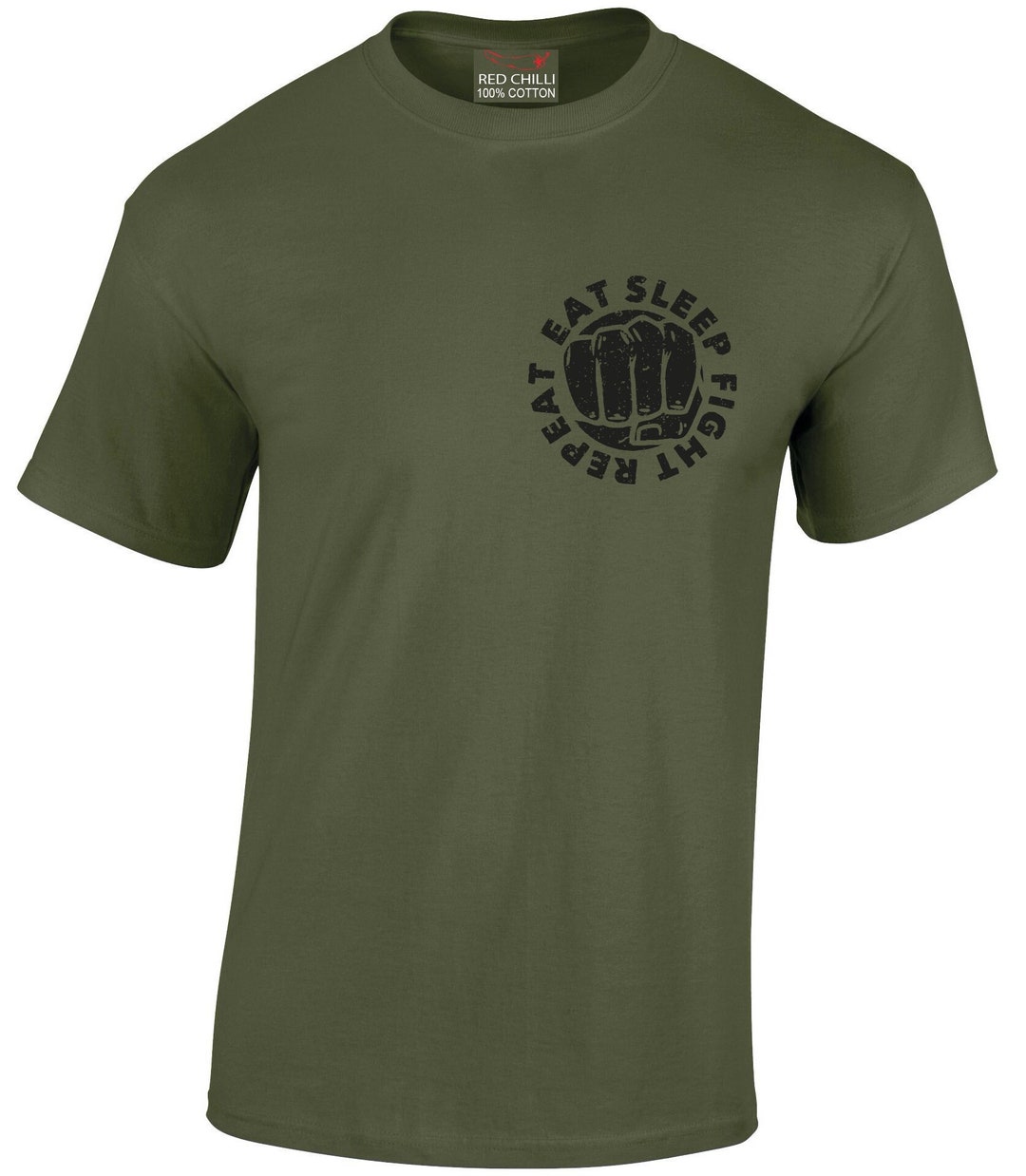 Eat Sleep Fight L/B Gym T-shirt - Etsy