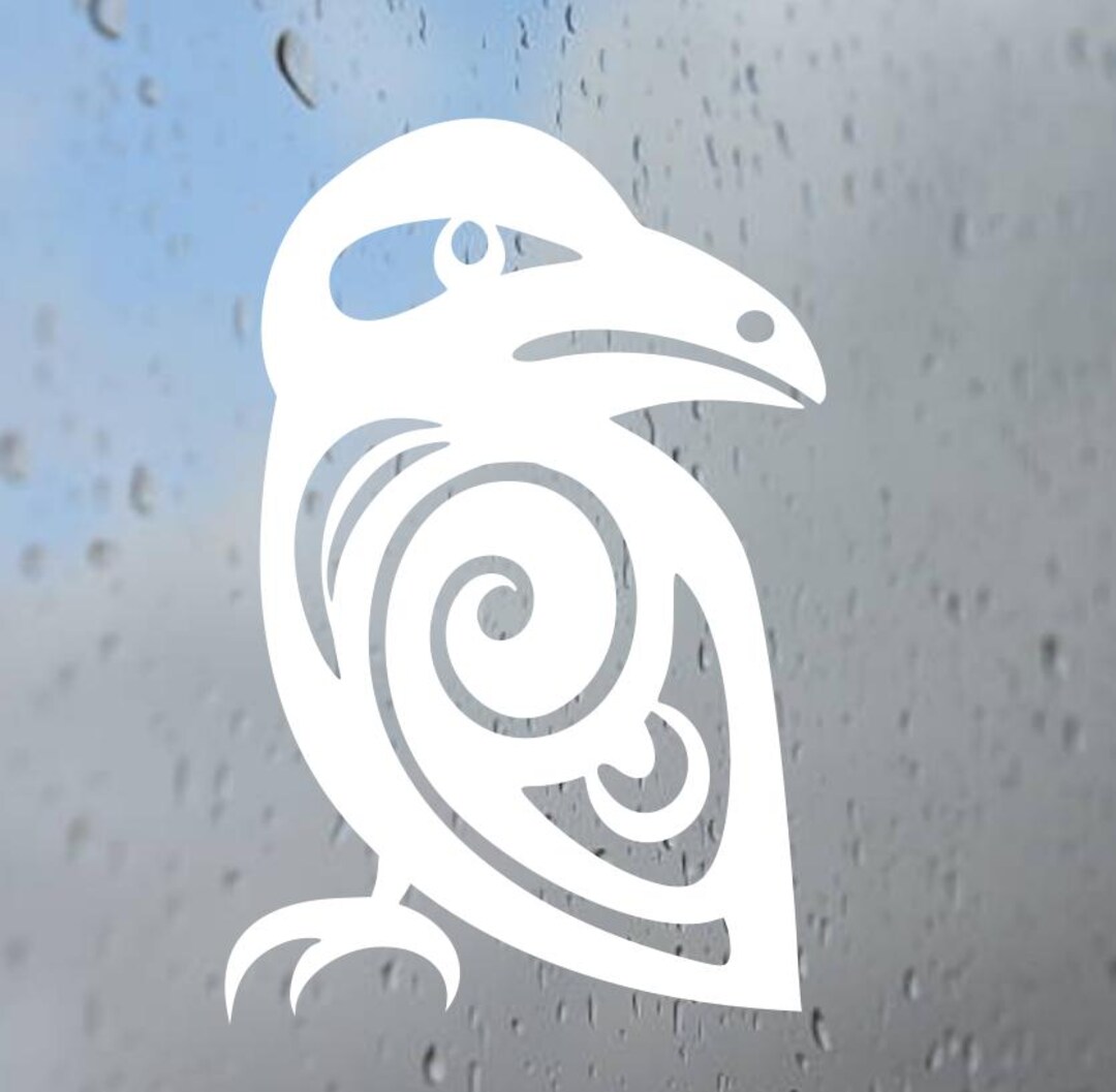 Native American Raven Vinyl Sticker Decal for Car, Truck, Window ...