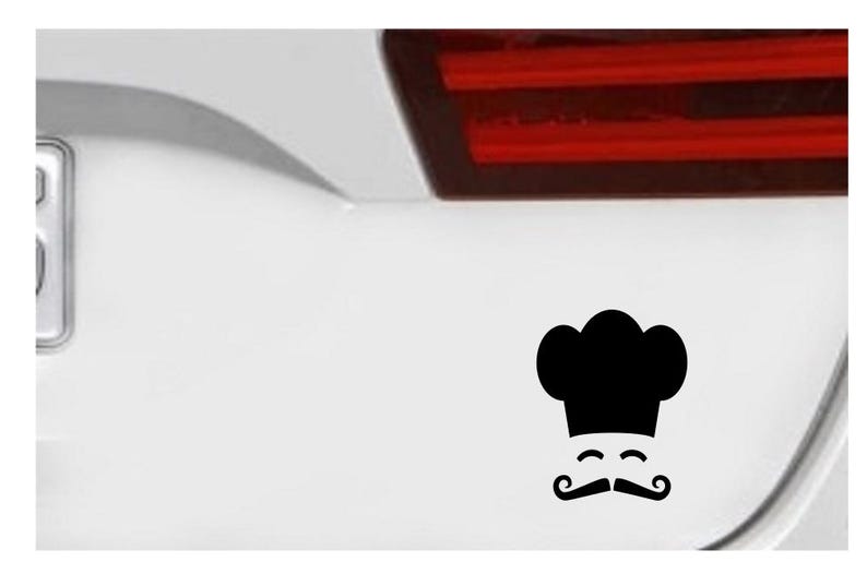 Chef Silhouette Vinyl Sticker Decal for Car, Truck, Window, Bumper ...