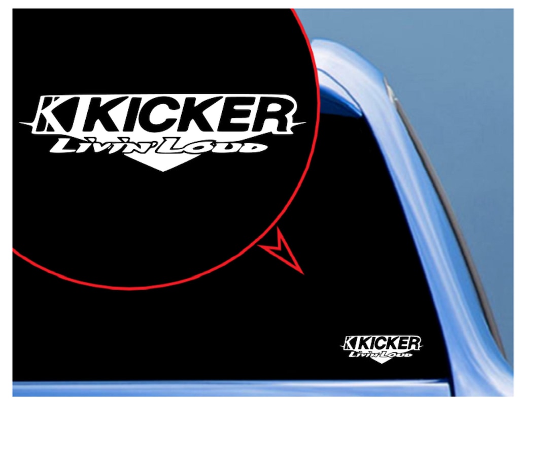 KICKER AUDIO Vinyl Sticker Decal for Car, Truck, Window, Bumper Decal ...
