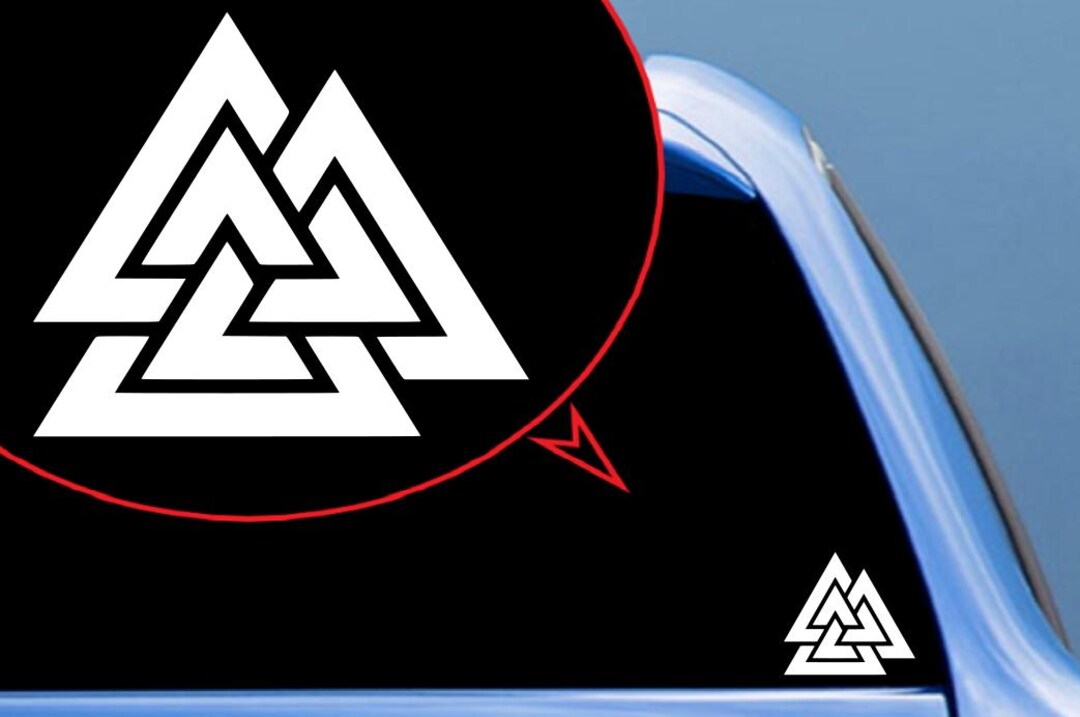 Valknut Odin Norse God Viking Symbol Vinyl Sticker Decal for Car, Truck ...