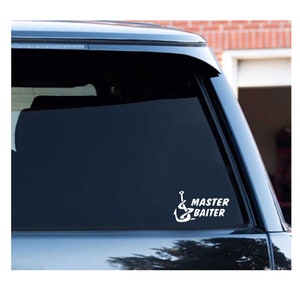 Custom Decal Master Baiter Fishing / Vinyl Sticker Decal for Car, Truck ...