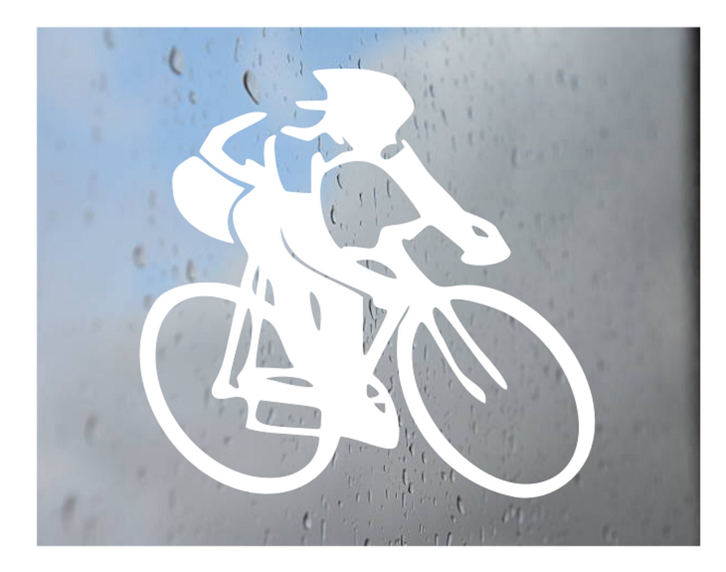 Road Bike Vinyl Decal, Cycling Sticker for Car, Laptop - Etsy