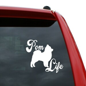 Pomeranian Life Vinyl Sticker Decal for Car, Truck, Window, Bumper ...