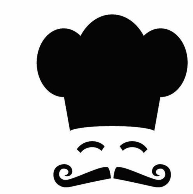 Chef Silhouette Vinyl Sticker Decal for Car, Truck, Window, Bumper ...