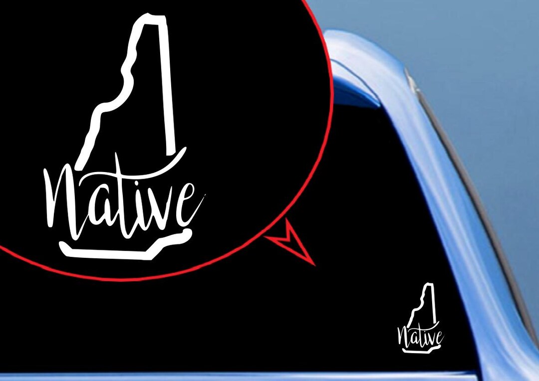 New Hampshire Native Vinyl Sticker Decal for Car, Truck, Window, Bumper ...