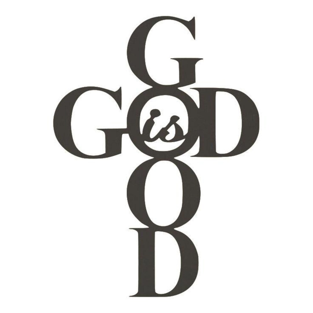 God is Good Cross Vinyl Sticker Decal for Car, Truck, Window, Bumper ...