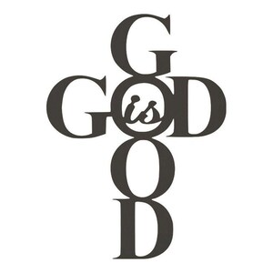 God is Good Cross Vinyl Sticker Decal for Car, Truck, Window, Bumper ...