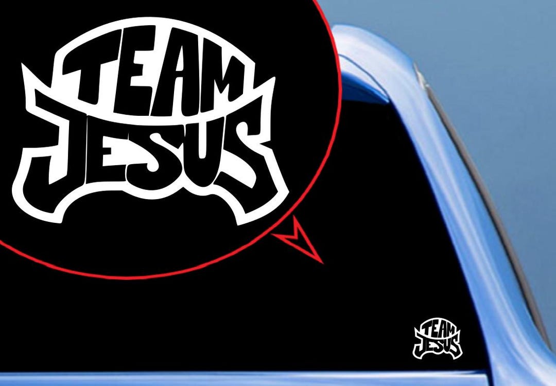 Team Jesus Vinyl Decal, Car Truck Window Sticker - Etsy