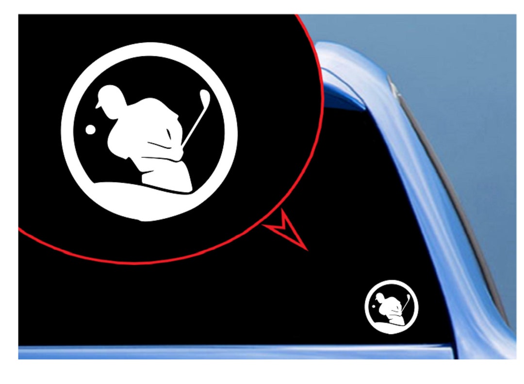 Golf Golfer Swing Sport Ball Sticker Vinyl Sticker Decal for Car, Truck ...