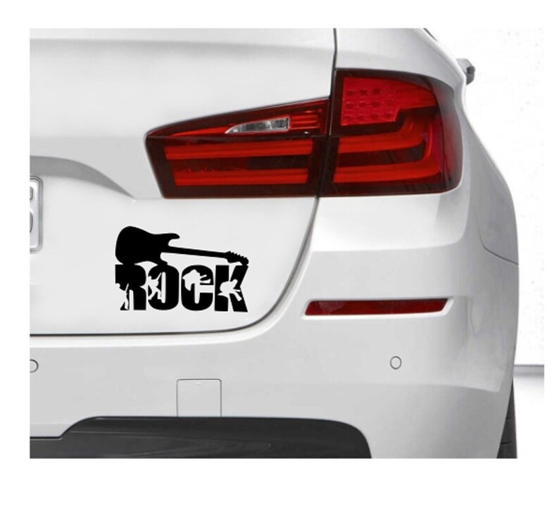 Rock Guitar Vinyl Decal Sticker, Car, Laptop, Home Decor - Etsy