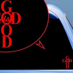 God is Good Cross Vinyl Sticker Decal for Car, Truck, Window, Bumper ...