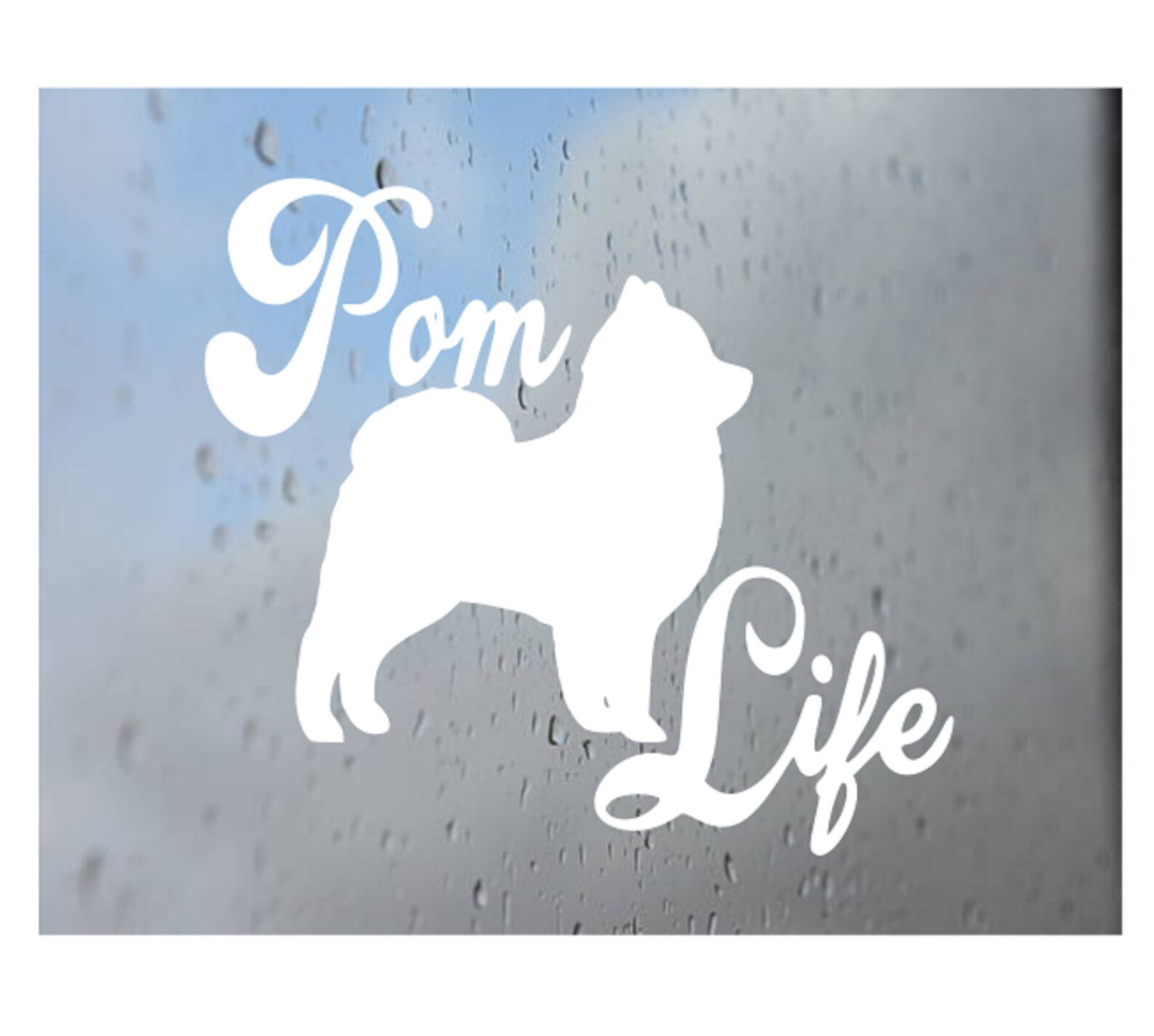 Pomeranian Life Vinyl Decal, Car Window, Laptop Sticker - Etsy