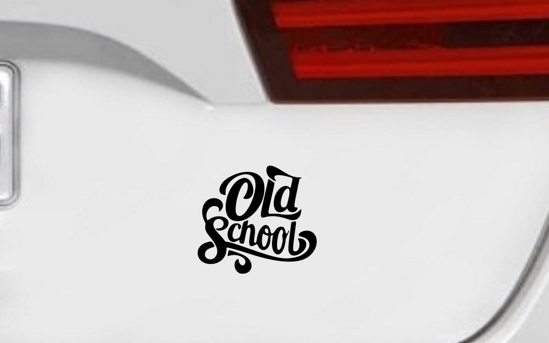 Old School Vinyl Decal, Car Truck Window Sticker - Etsy
