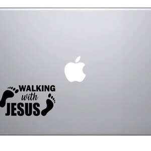 Custom Decal Walking With Jesus , Christian Vinyl Sticker Decal for Car ...
