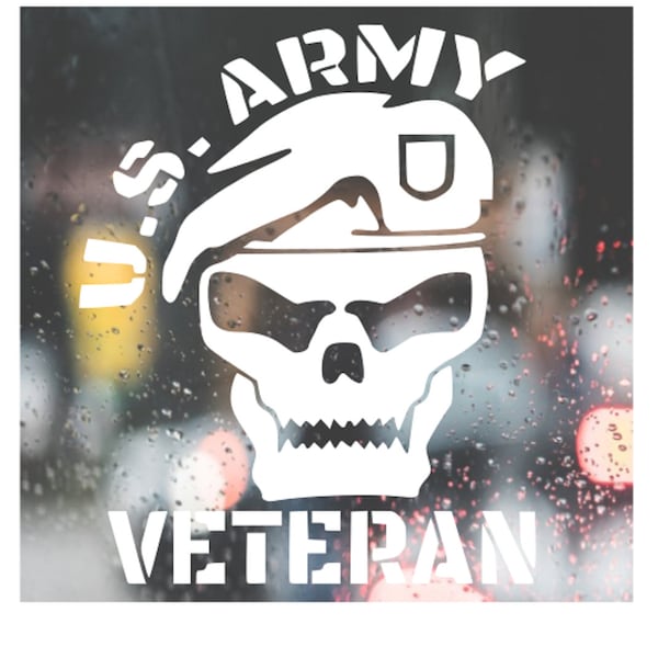 Us Army Veteran Car Window Decals - Etsy