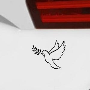 Symbol Dove Peace Vinyl Sticker Decal for Car, Truck, Window, Bumper ...