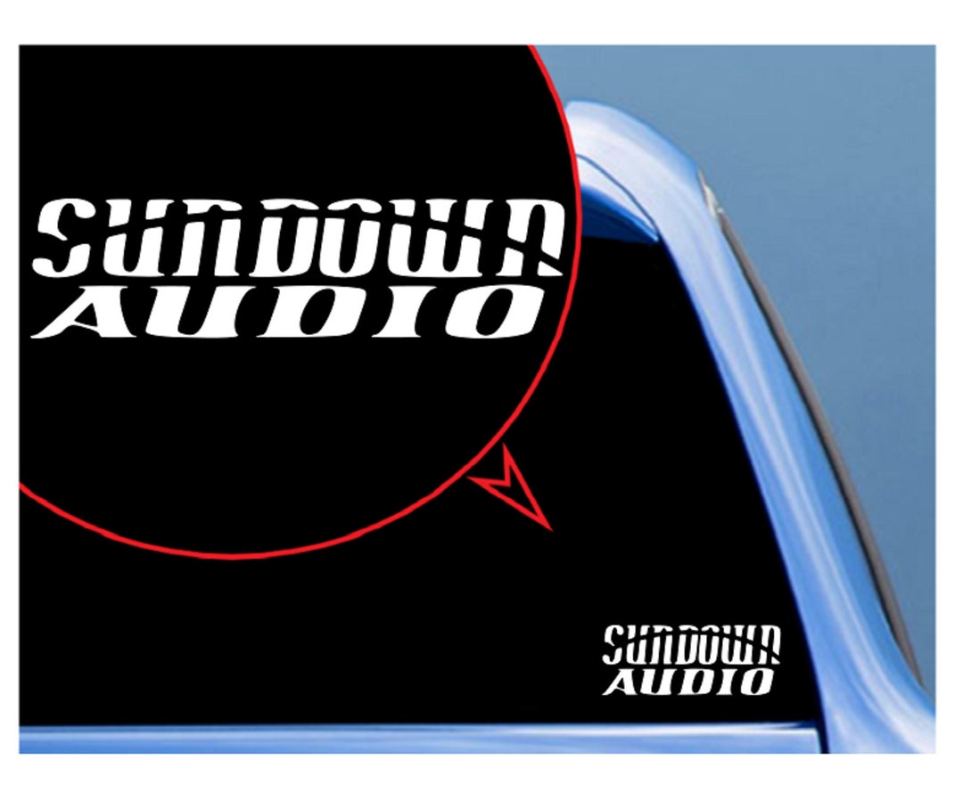 Sundown Audio Vinyl Sticker Decal for Car, Truck, Window, Bumper Decal ...