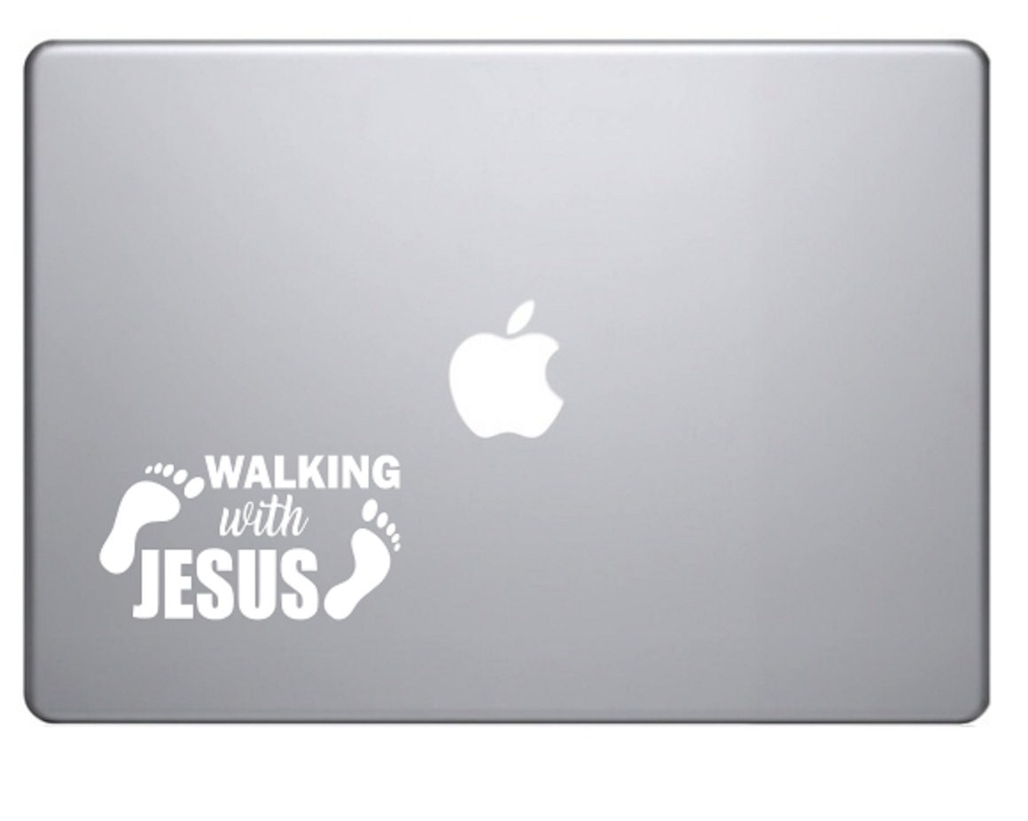Custom Decal Walking With Jesus , Christian Vinyl Sticker Decal for Car ...