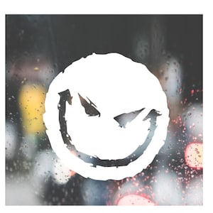 Custom Decal EVIL SMILEY FACE / Vinyl Sticker Decal for Car, Truck ...