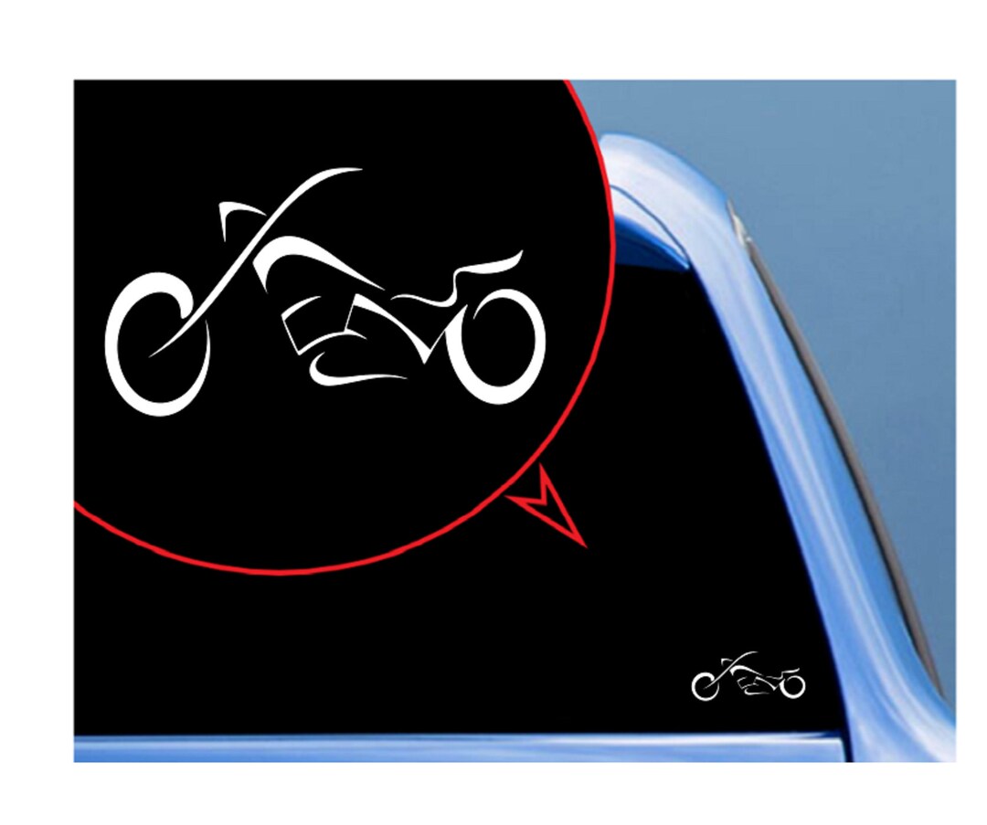 Tribal Motorcycle Vinyl Sticker Decal for Car, Truck, Window, Bumper ...