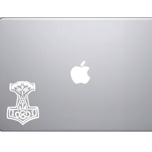 Viking Thor Hammer Decal, Water Resistant Vinyl Sticker - Etsy