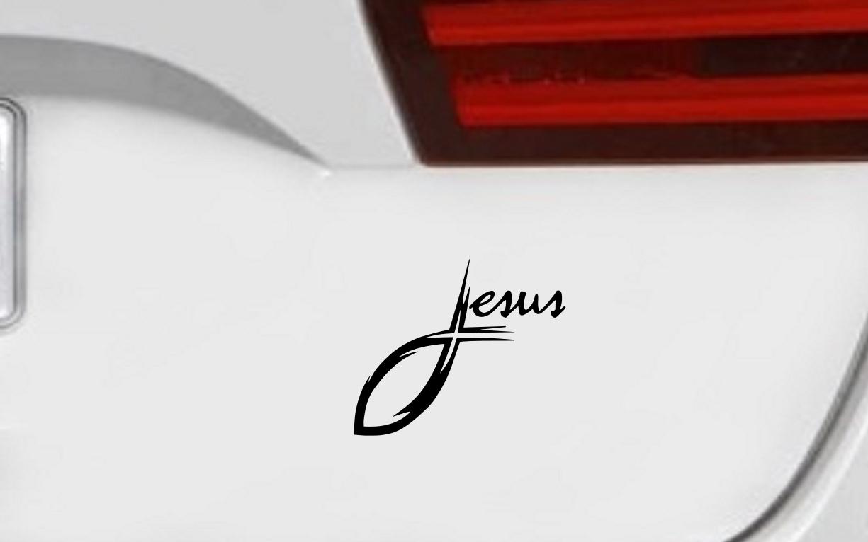 Jesus Christian God Vinyl Sticker Decal for Car, Truck, Window, Bumper ...