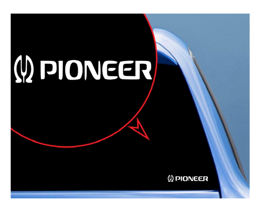 Pioneer Audio Vinyl Sticker Decal for Car, Truck, Window, Bumper Decal ...