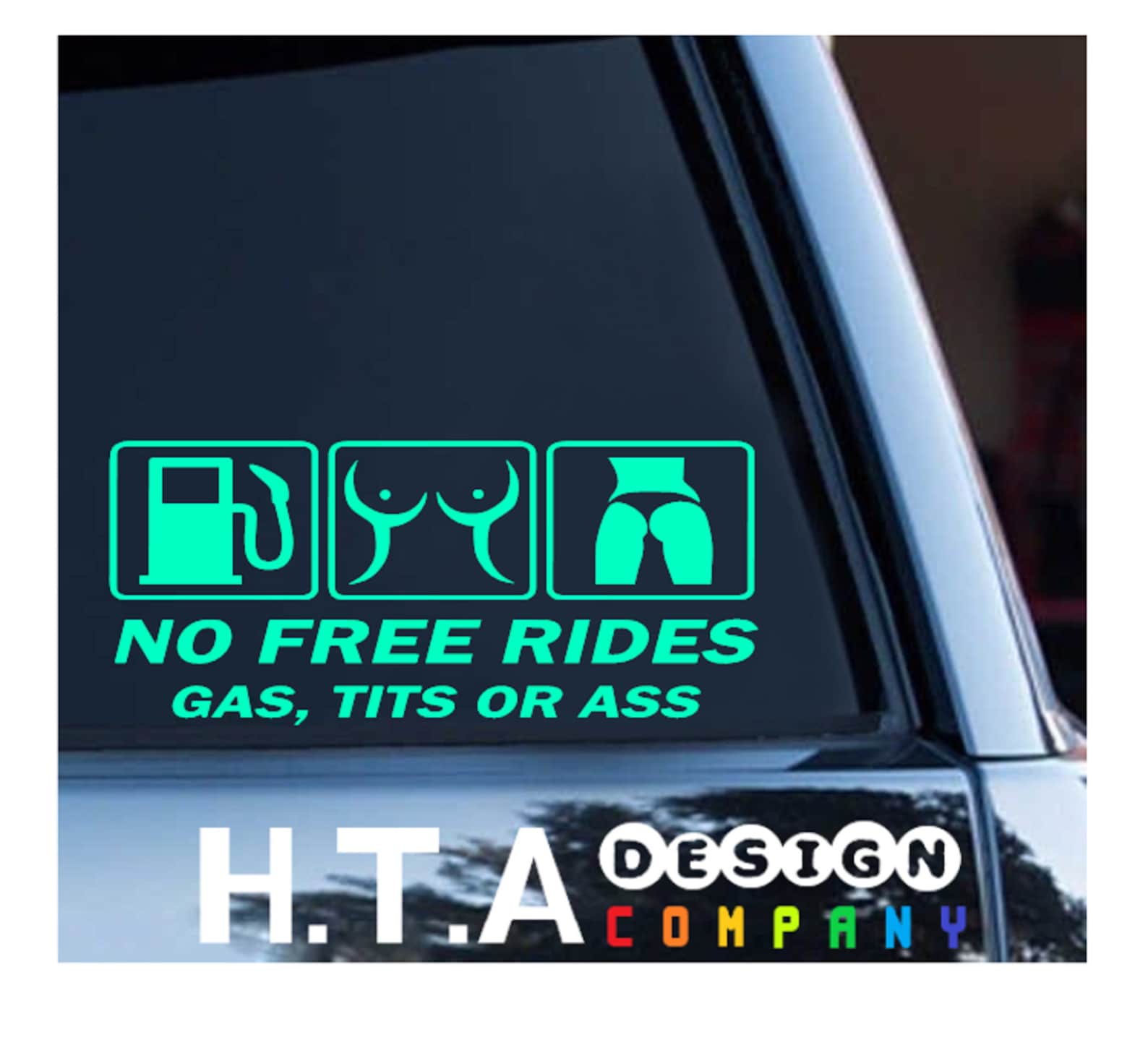 Decal for No Free Ride Gastitsass Vinyl Sticker Decal for | Etsy