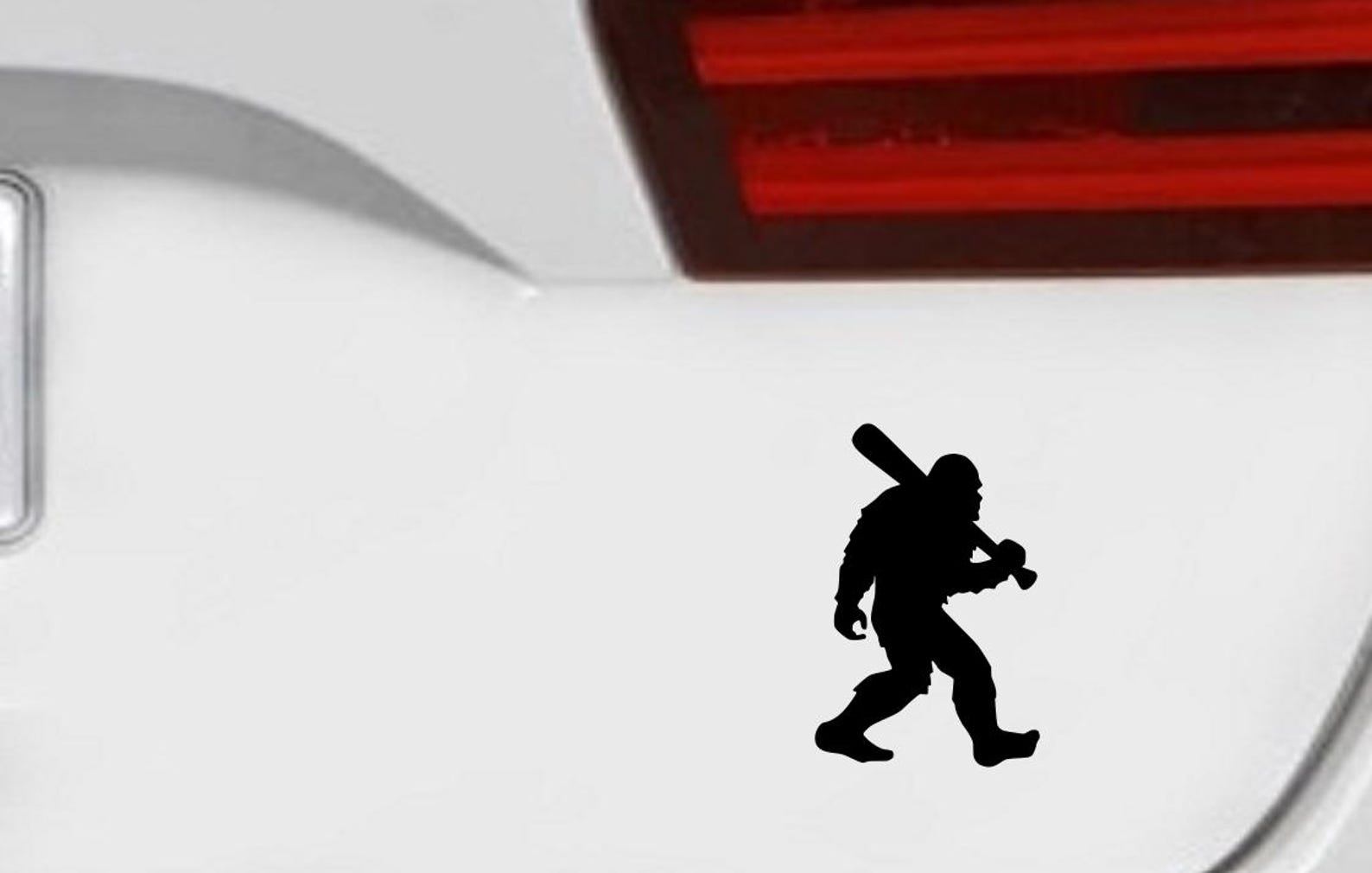 Bigfoot Baseball Bat Bigfoot Sasquatch Vinyl Sticker Decal for Car ...